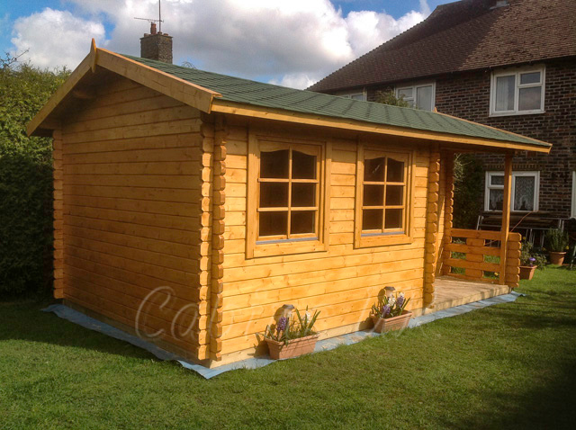 Atra - 5.3m x 3.2m Log Cabin - Cabins UK