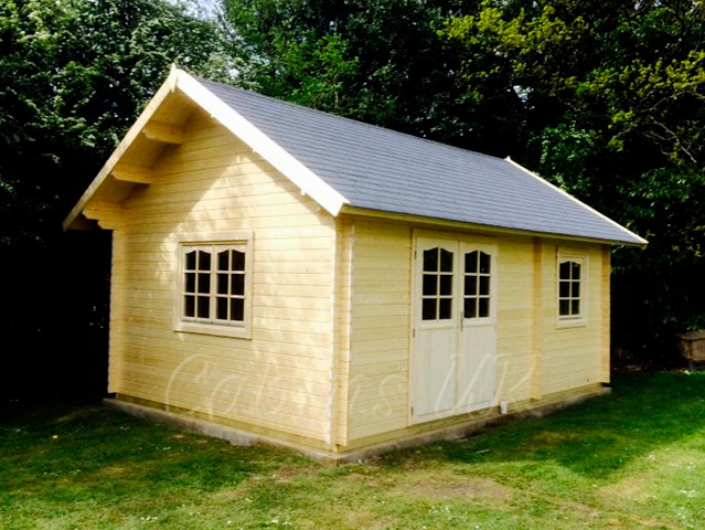 Pearl - 6.05m x 4.1m Log Cabin - Cabins UK